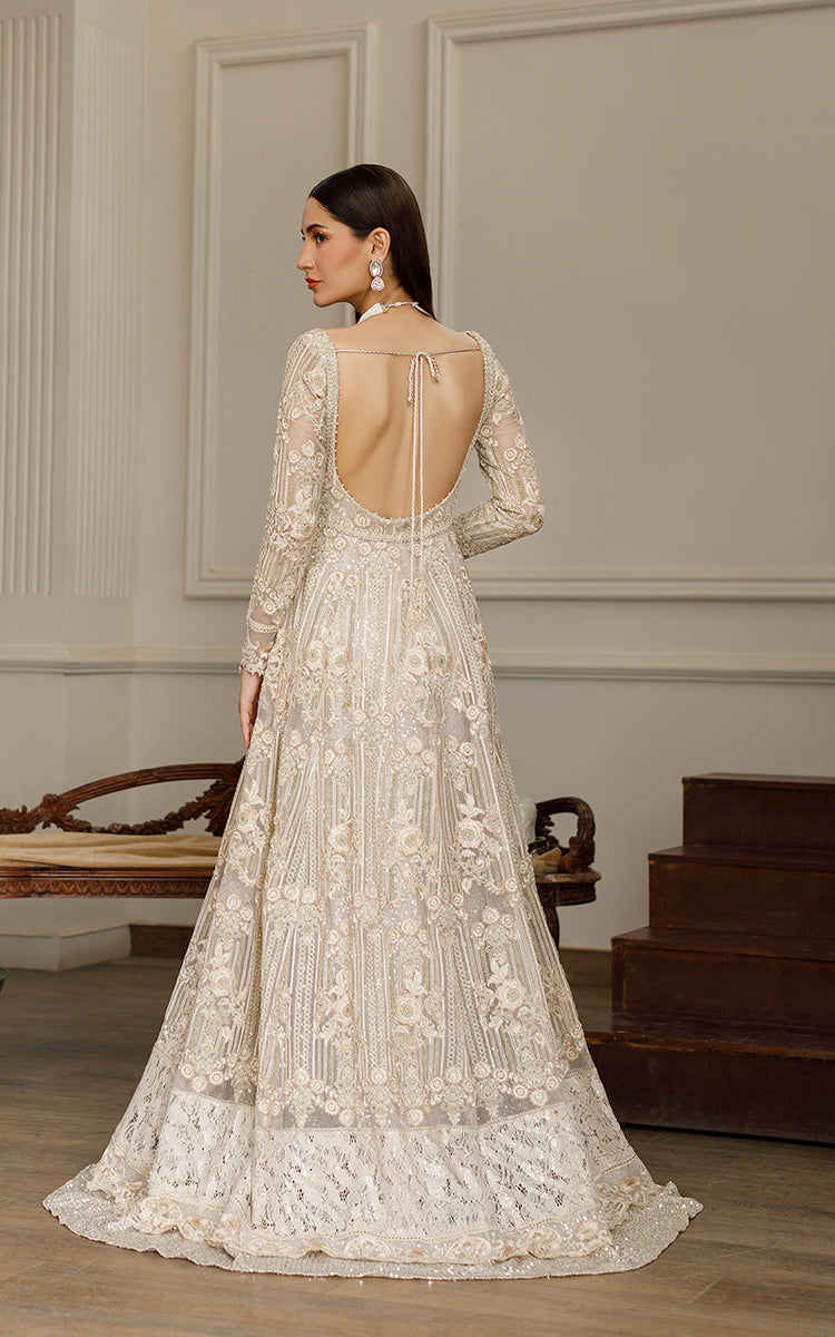 Net Embroidered Maxi – Threads & Motifs